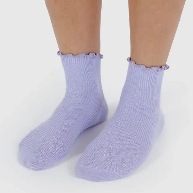Lettuce Edge Socks Set of 2: Lavender + Red – ICA Retail Store