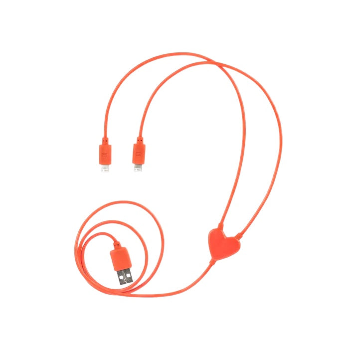 Dual Phone Cable Heart – ICA Retail Store