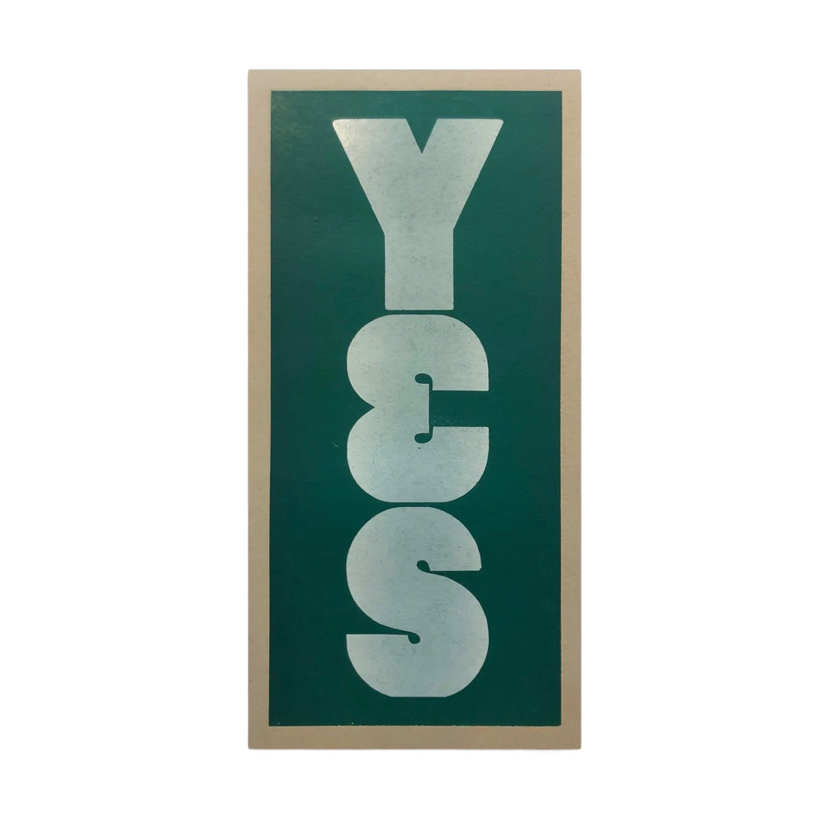 YES Typeface Print – ICA Retail Store